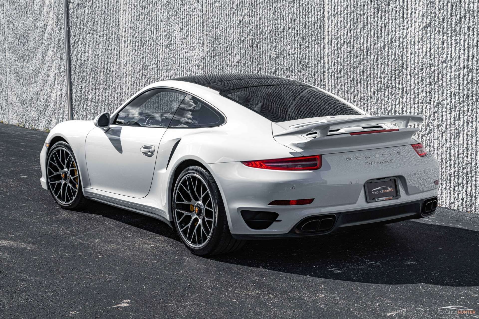 Used 2015 Porsche 911 Turbo S w Premium Plus Pack High End Infotainment Carbon For Sale Sold Exotics Hunter Stock T 166756